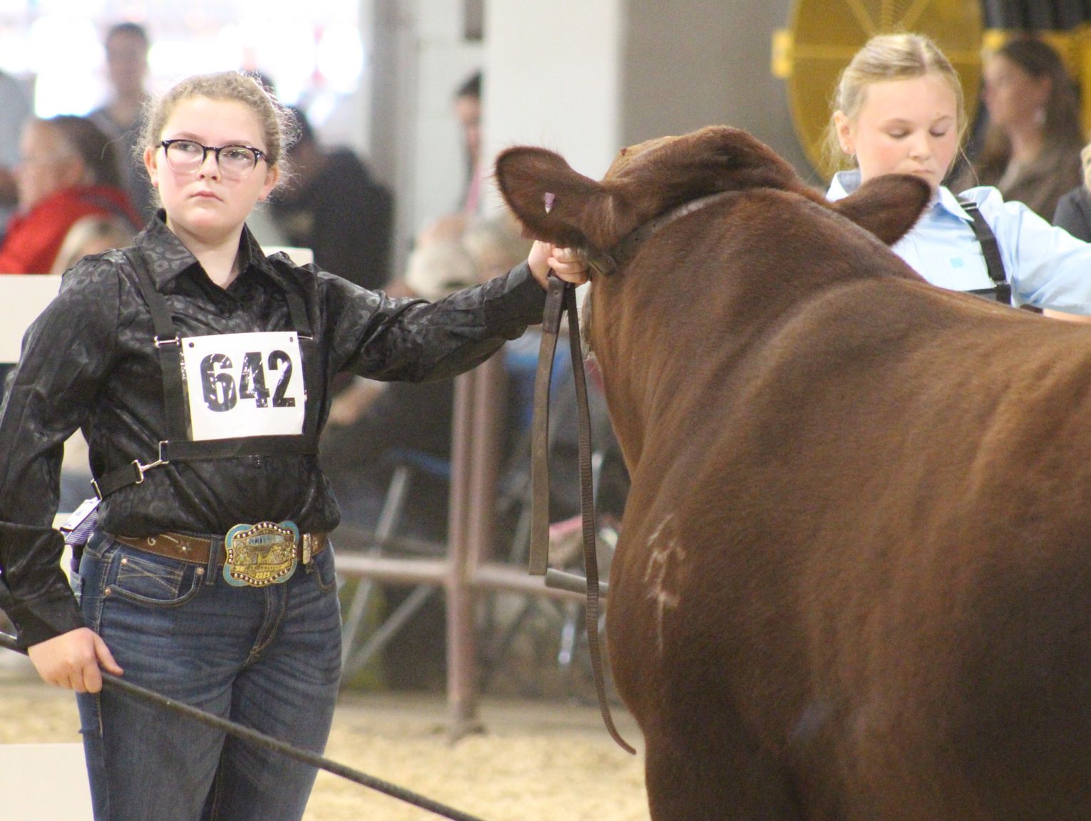 Bailey Joy Key and Mary Taylor Nutt compete at State Fair